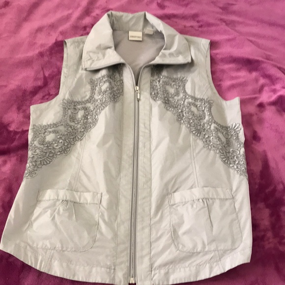 Chico's | Jackets & Coats | Zenergy By Chicos Embroidered Vest Size ...
